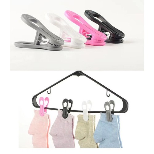 20Pcs Muti-Color Clothesline Clips Plastic Hangers Skirt Pants Hangers ...