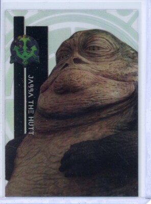 2015 Topps Star Wars HIgh Tek JABBA THE HUTT Form 1 Pattern 1 Base Card ...
