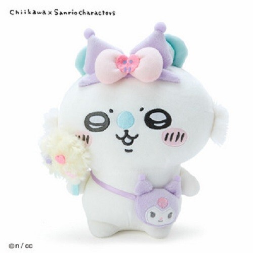Chiikawa x Sanrio Characters Kuromi Chikawa Plush toy Flying squirrel ...