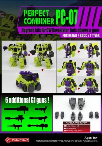 Perfect Effect PC-07 Upgrade Kit MIB For Transformers Combiner Wars ...