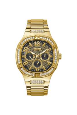 Guess Gents Duke Stainless Steel Gold 46mm Watch GW0576G2 | eBay Australia