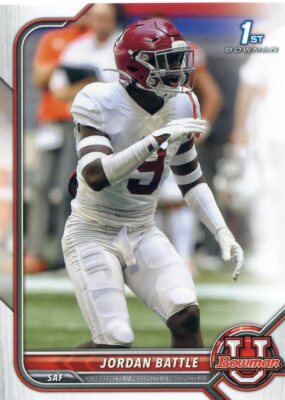 2022 Topps Bowman U Football JORDAN BATTLE RC ROOKIE 1ST Card #66 | eBay
