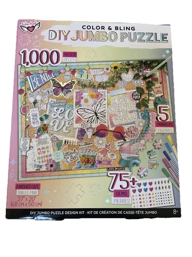 Color & Blind DIY Jumbo Puzzle 1000 pieces 27 x 20 inches | eBay