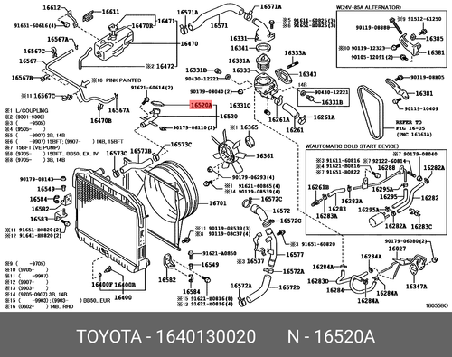 Genuine OE cap sub-assy, radiator, 1640130020 for TOYOTA 16401-30020 | eBay