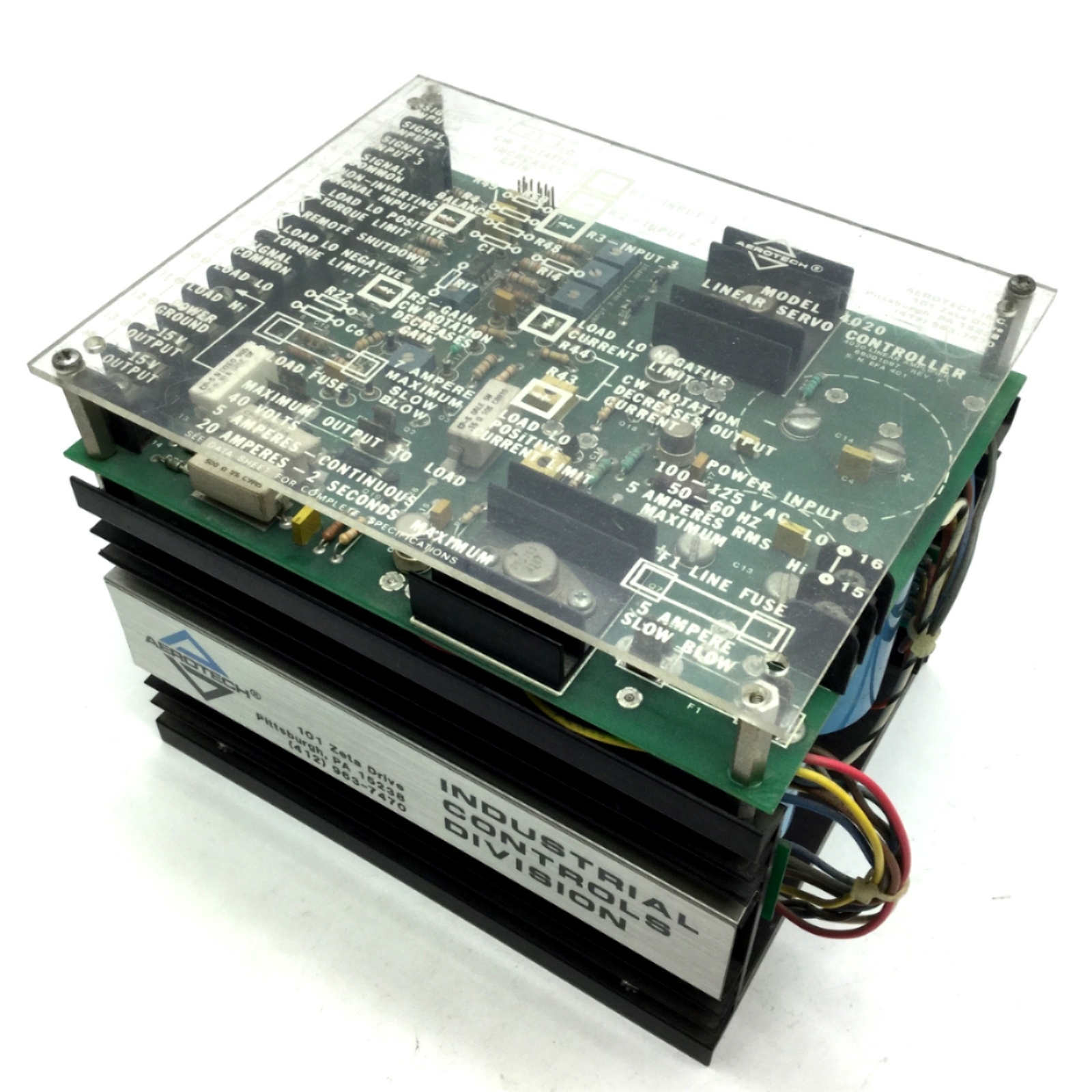 Aerotech 4020 Linear Servo Amplifier DC Motors 1 Phase 40v 20a 1000w ...