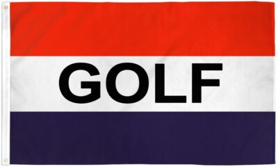 Golf 3x5ft Poly Flag RWB Stripes Golf Course Golf Store Outdoor Banner ...