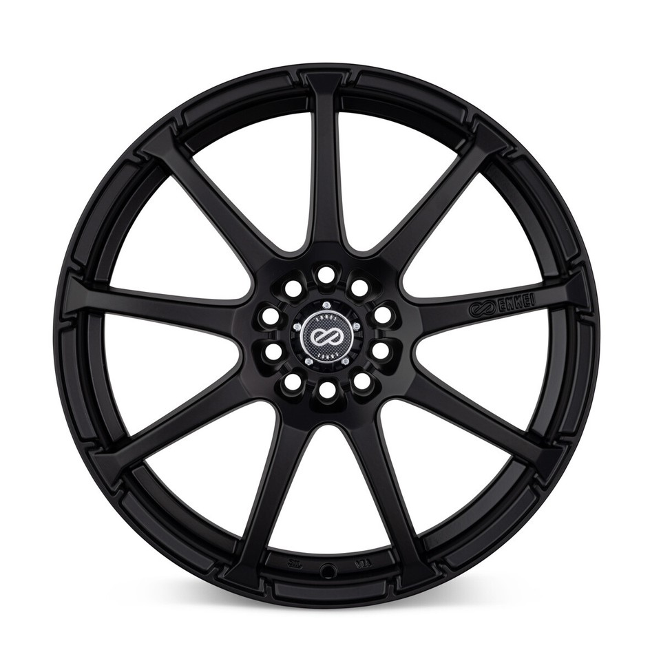 17x7 +45 Enkei EDR9 5x100/5x114.3 Black Paint Wheels (Set of 4) | eBay