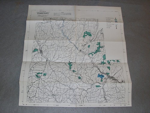 Steuben County New York State Environmental Conservation Topography ...
