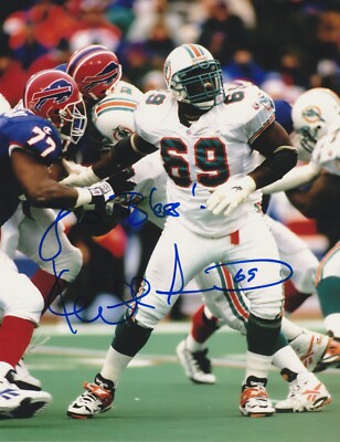 KEITH SIMS MIAMI DOLPHINS ACTION SIGNED 8x10 | eBay