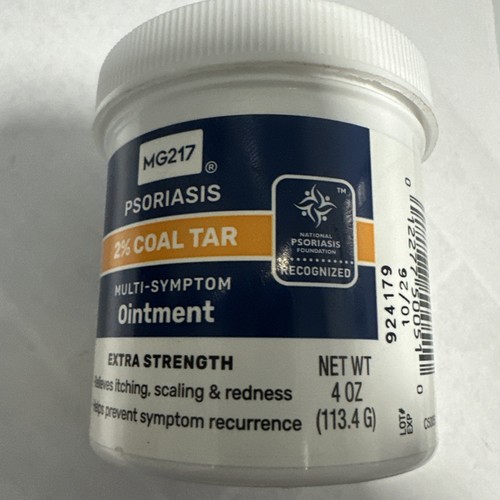MG217 2% Coal Tar Ointment for Psoriasis, Extra Strength Multi Symptom ...
