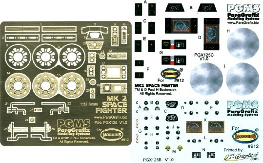 Battlestar Galactica Viper Mk 2 Photoetch & Decal Set Paragrafix PGX125 ...
