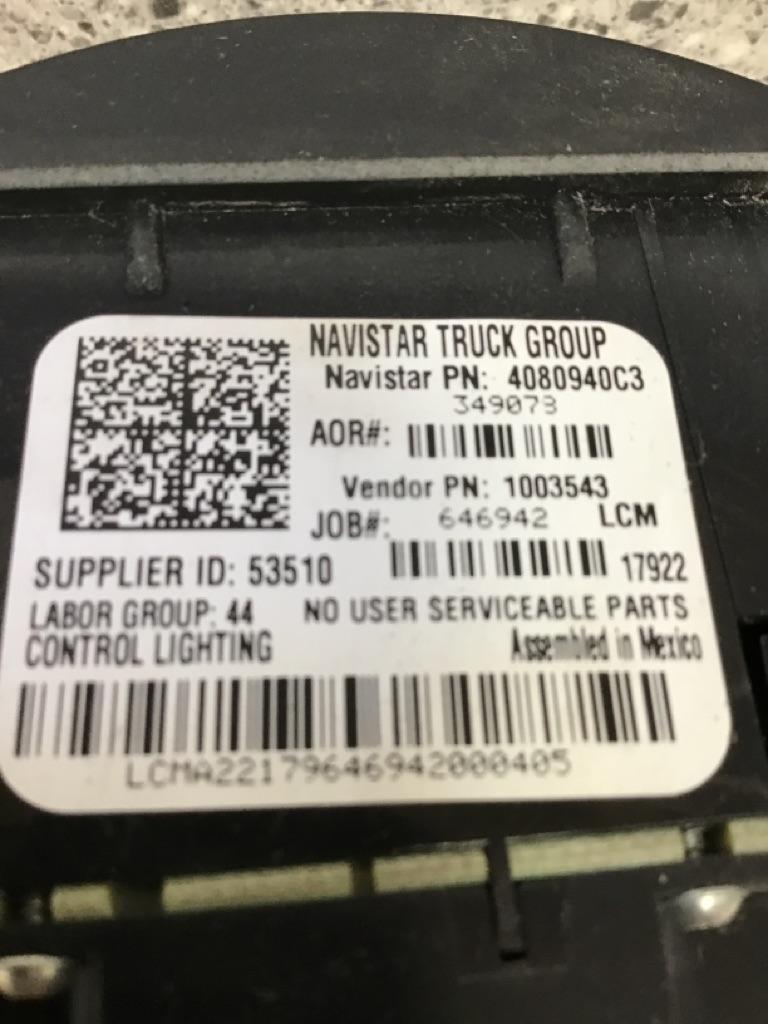 Replaces+4080940C3+INTERNATIONAL+LT+2022+SWITCH+HEADLAMP+3391382 for ...