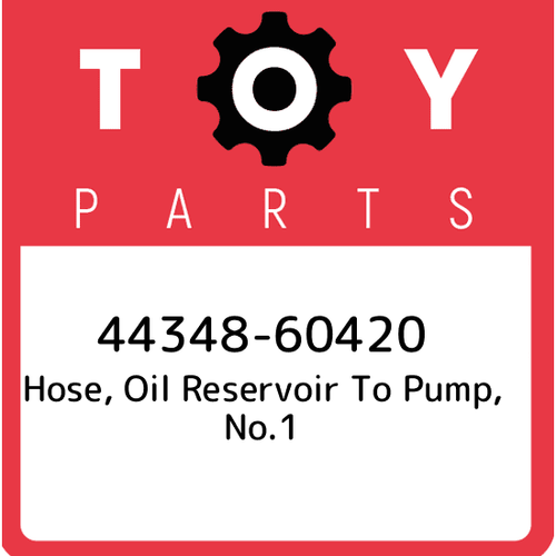 44348-60420 Toyota Hose, oil reservoir to pump, no.1 4434860420, New ...