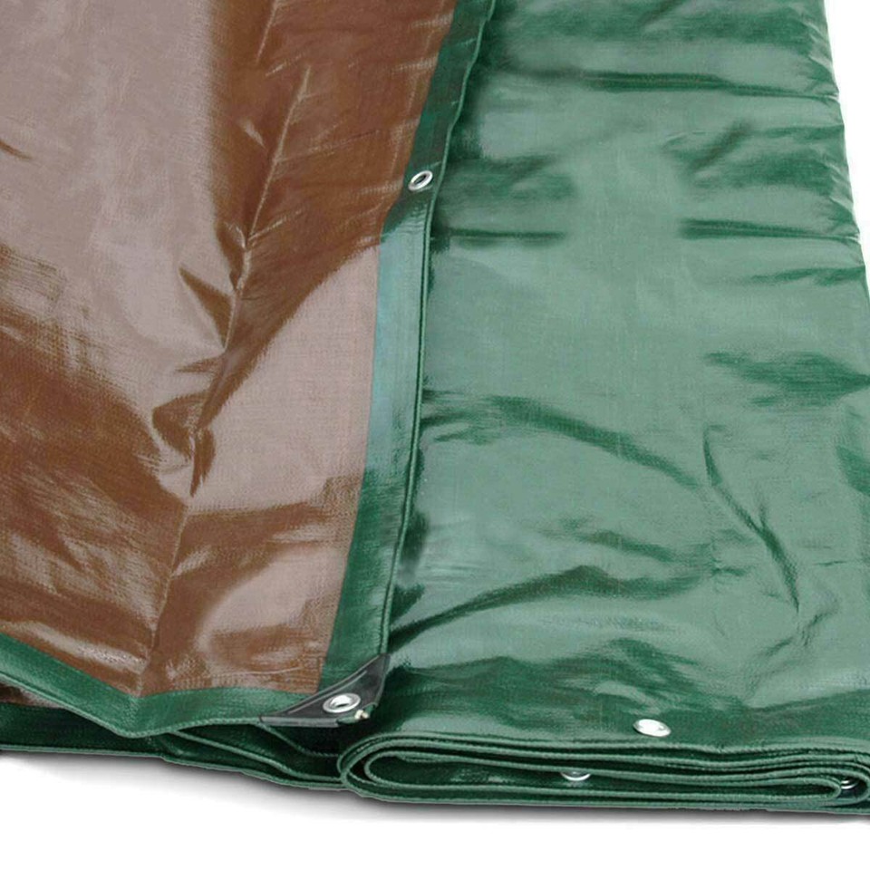 Heavy Duty Poly Tarp 15x15 Waterproof Tarpaulin 12 Mil Multipurpose ...