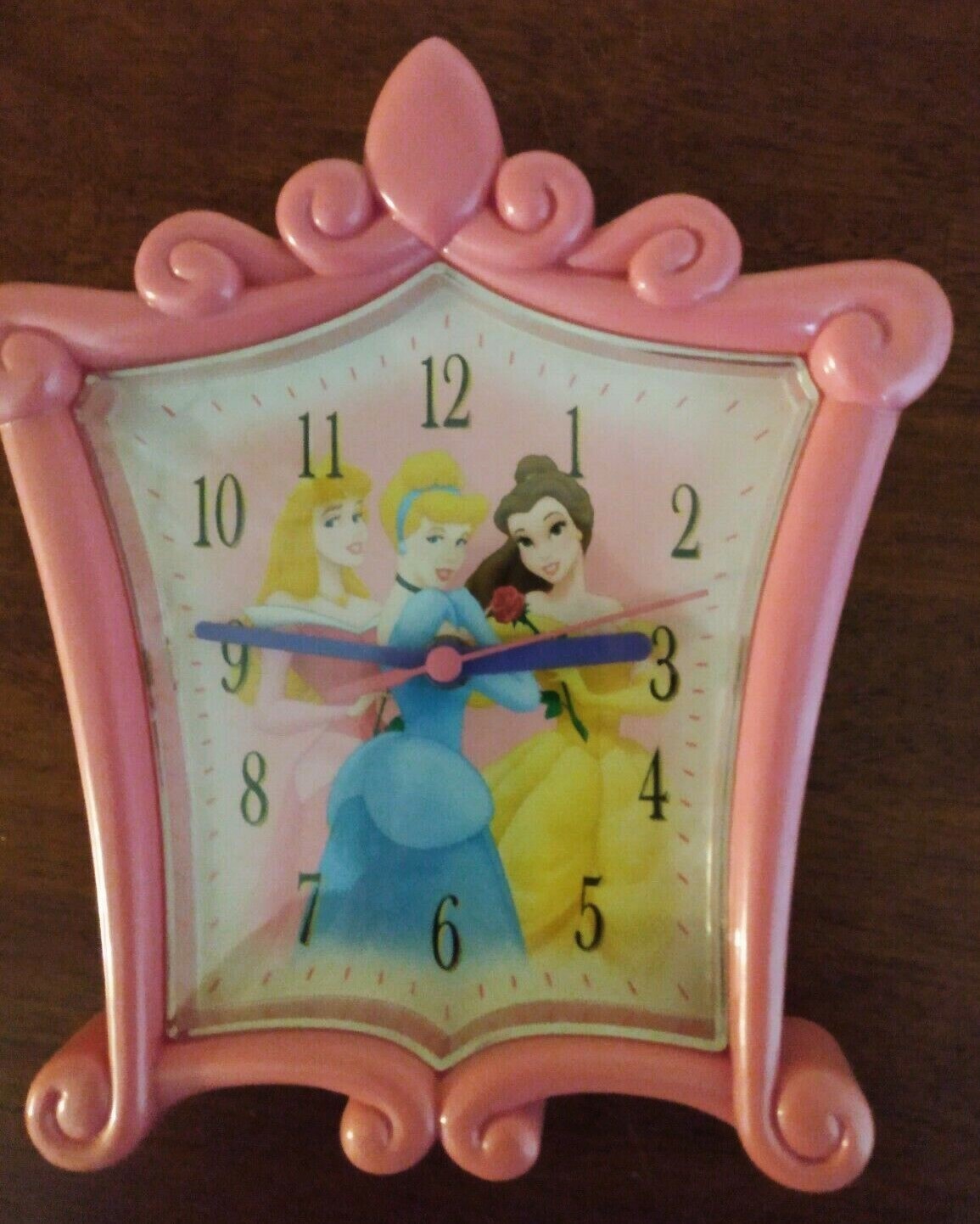 Disney Princess Quartz Wall Clock Cinderella Pink Children’s for sale ...