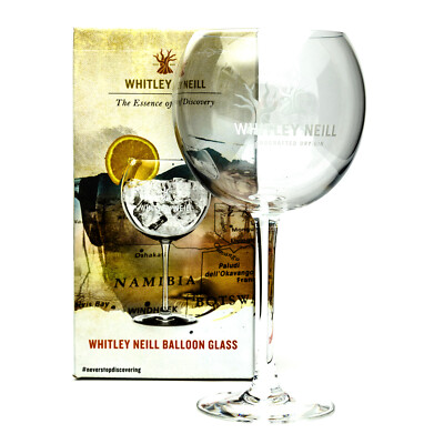 Whitley Neill Gin Vodka Balloon Goblet Glass Home Bar Pub Party Drinks ...