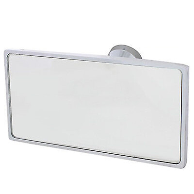 Interior Rectangle Square Chrome Rear View Glass Windshield Mirror Glue ...