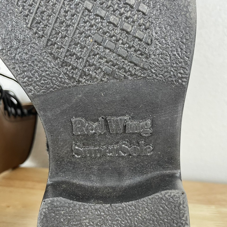 VTG Red Wing 953 Supersole Brown Leather Soft Boot Mens 7 Made In USA ...