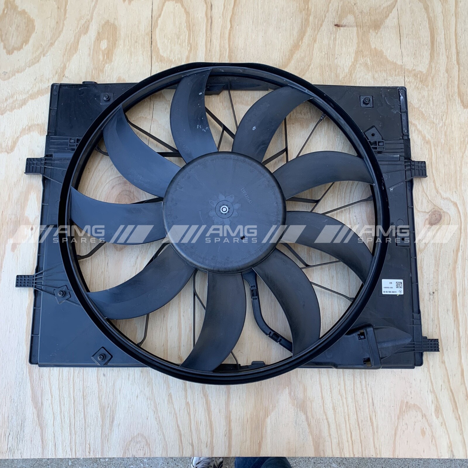 Genuine Mercedes OEM C63s radiator fan shroud cooler blower 1000W ...