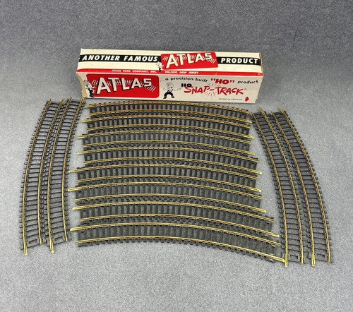 Atlas HO Scale #33 18" Radius Snap Track 12 Sections | eBay