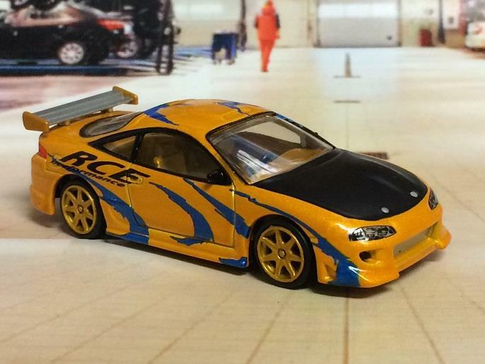 1995 95 Mitsubishi Eclipse Fast & Furious Street Racer 1/64 1995 95 Mitsubishi Eclipse Fast & Furious Street Racer 1/64