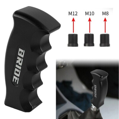 Universal BRIDE Black Slotted Pistol Grip Handle Manual Gear Shift Knob ...