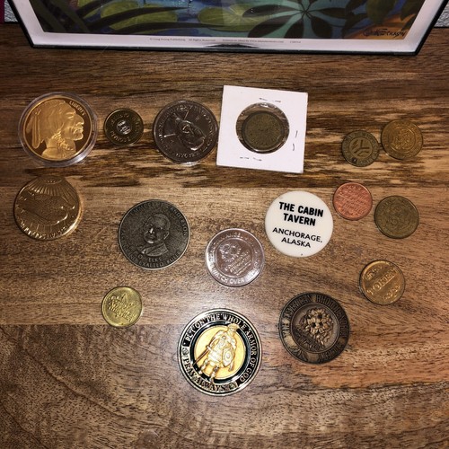 Mixed Lot Of 16 Collectible Vintage Tokens, Coins | eBay