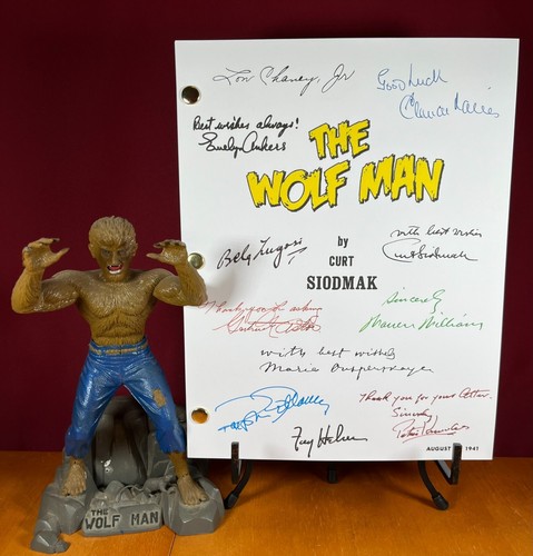 The Wolf Man Script Signed- Autograph Reprints- Lon Chaney Jr.- 137 Pgs ...