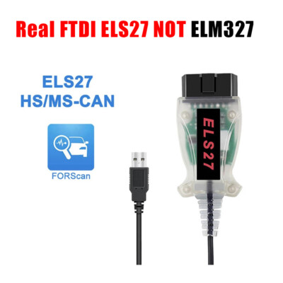 Real FORScan ELS27 Green PCB PIC24HJ128GP+FTDI FT232 Microchip Multi ...