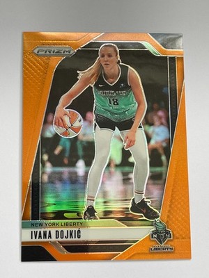2024 Panini WNBA Prizm Liberty Ivana Dojkic Orange Prizm /99 #104 | eBay
