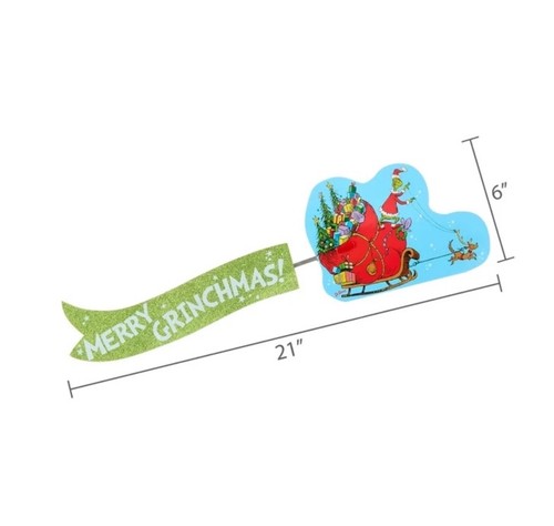 MR CHRISTMAS 12939 THE GRINCH ANIMATED CHRISTMAS TREE TOPPER W/LIT STAR ...