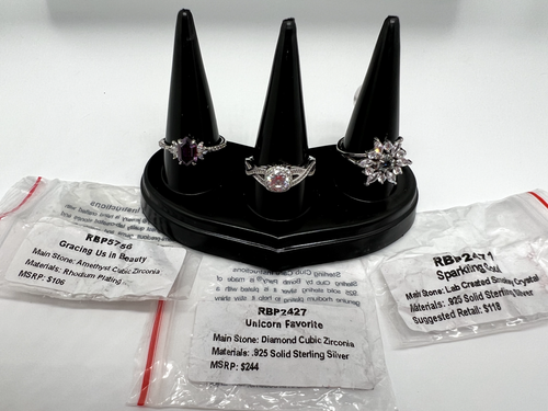 Ring Bomb Party Size 9 NWT .925 and Rhodium | eBay