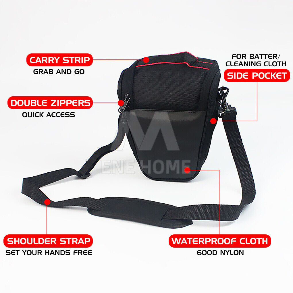 Waterproof DSLR SLR Camera Bag Shoulder Case For Canon EOS Nikon Sony ...