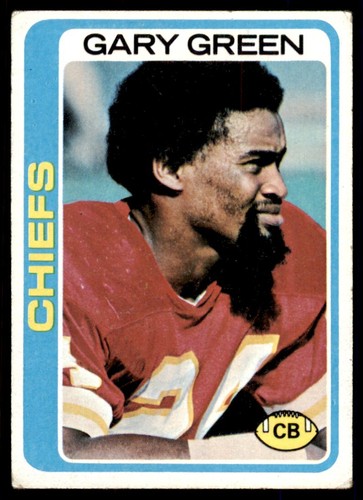 1978 TOPPS GARY GREEN KANSAS CITY CHIEFS #42 | eBay