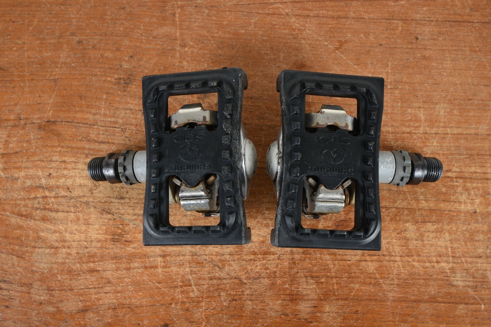 Shimano PD M515 Clipless SPD Pedals Pair Silver for sale online | eBay