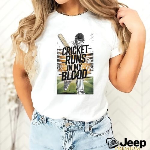 Cricket Runs In My Blood T shirt | eBay