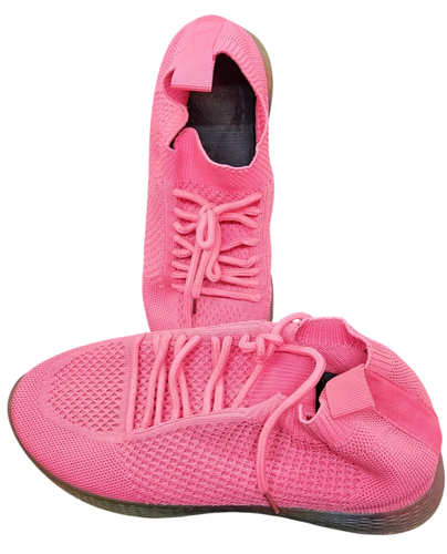 NO BULL Womens Pink Running Shoes Diamond Knit Sneakers Size 7.5 | eBay