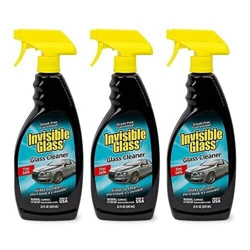 Invisible Glass 92164-3PK 22-Ounce Premium Glass Cleaner and Window ...