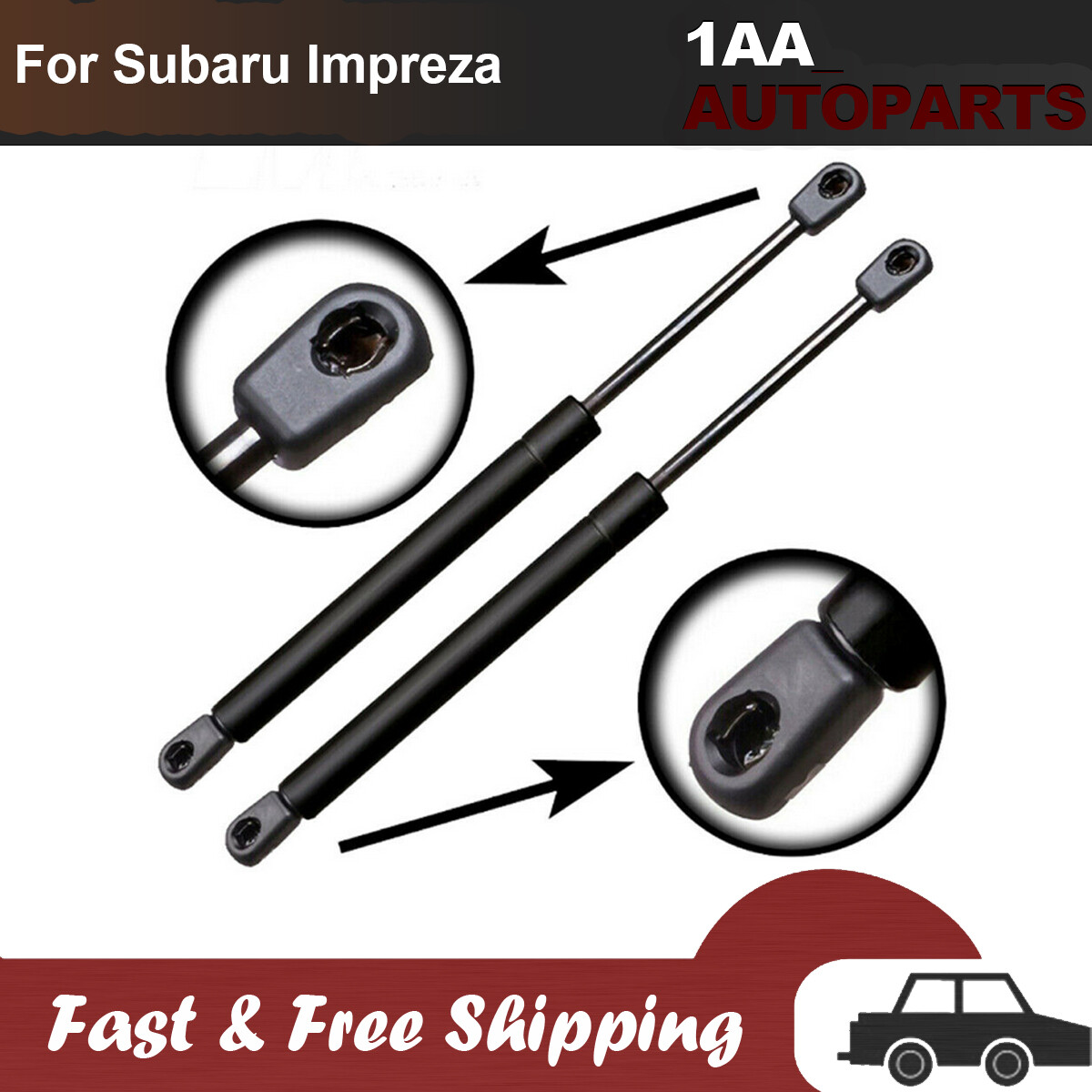 2x Rear Tailgate Lift Supports Struts For Subaru Impreza WRX Outback 02 ...