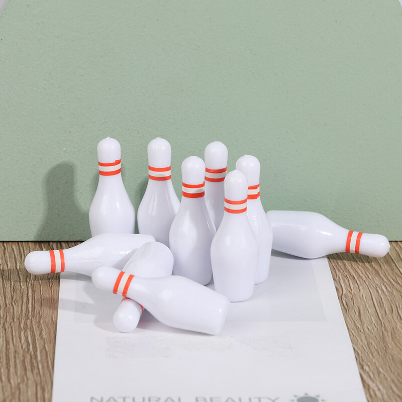 1:12 Dollhouse Miniature Mini Bowling Set Model Outdoor Toy Accessories ...