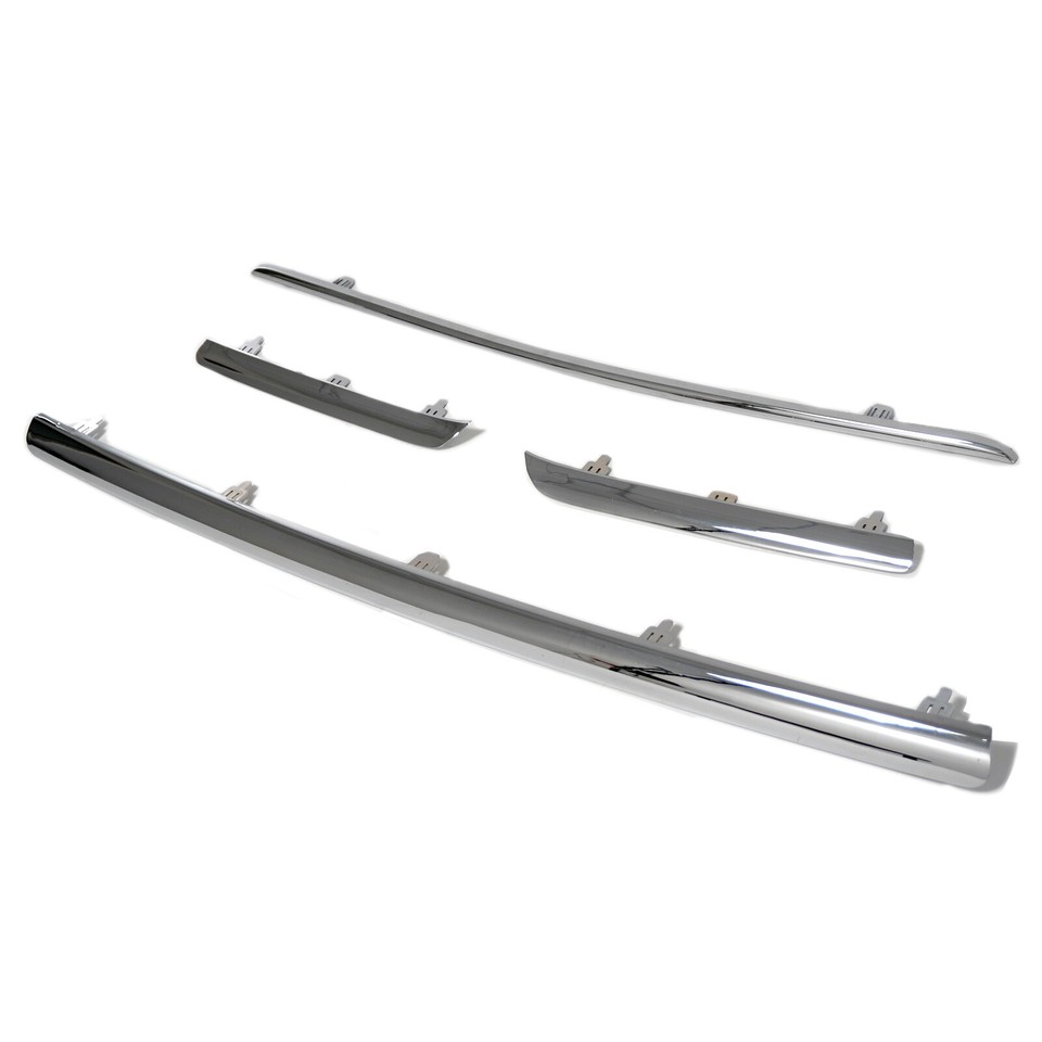 Front Bumper Upper Grille +Chrome Molding Trim For Toyota RAV4 Limited ...