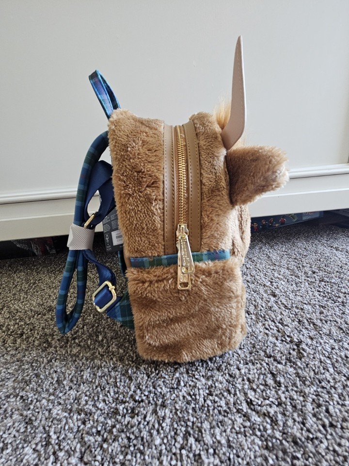 NWT Loungefly Highland Cow Busch Gardens Exclusive Mini Backpack | eBay