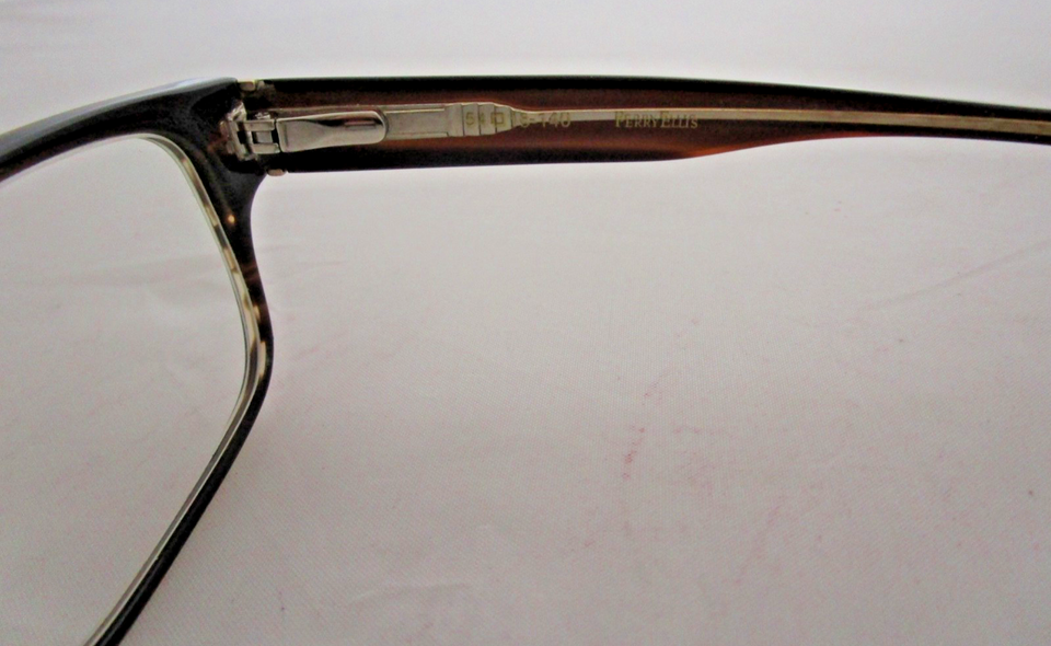 Perry Ellis Eyeglasses Rectangular Brown Frame PE 318-2 CE | eBay