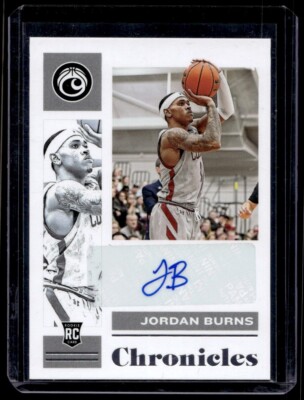 2021-22 Panini Chronicles Jordan Burns Rookie Auto Colgate Red Raiders ...
