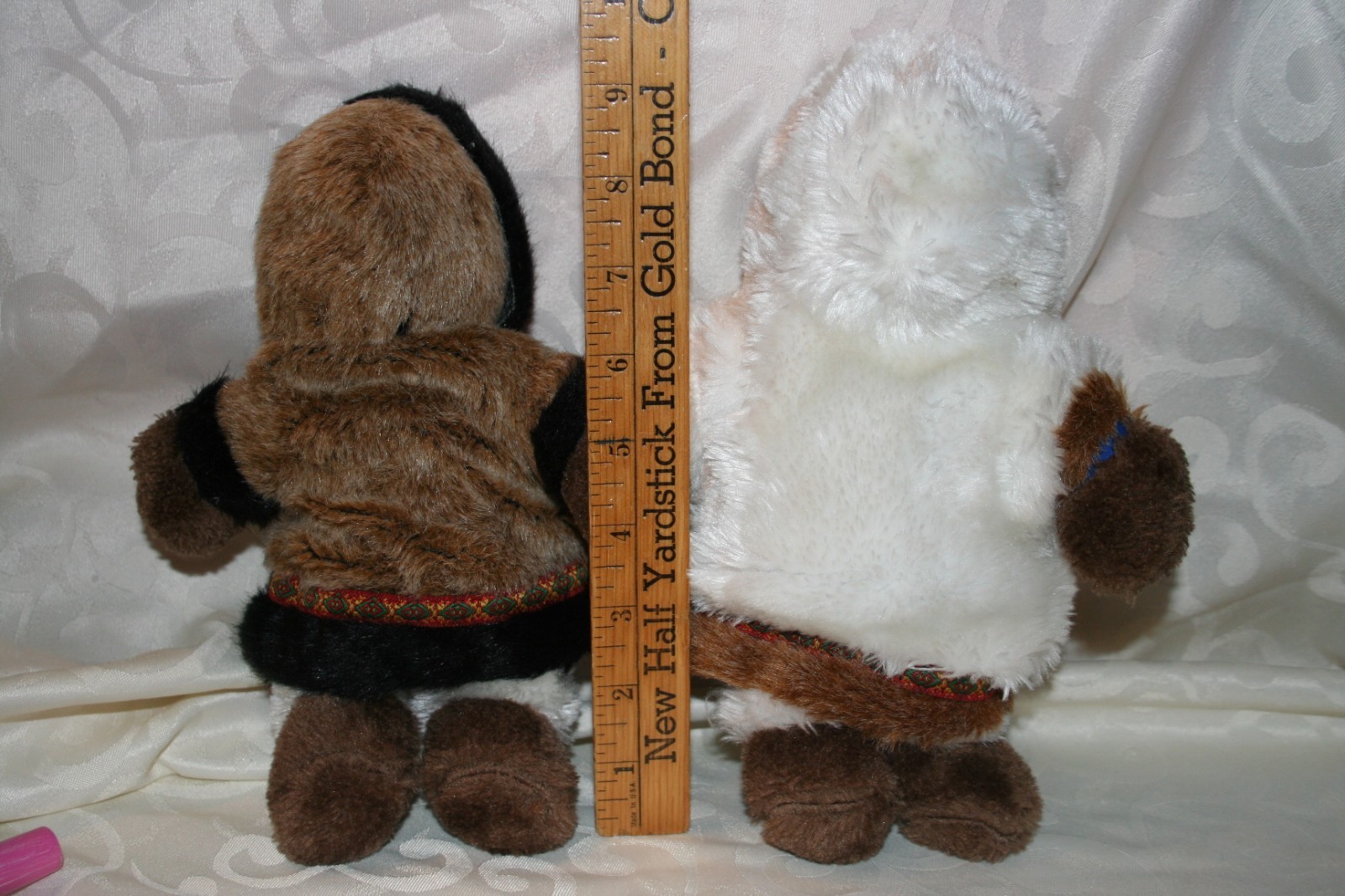Lot of 2 Kipmik Alaskan Eskimo Dolls Plush Stuffed Toy Great Condition ...
