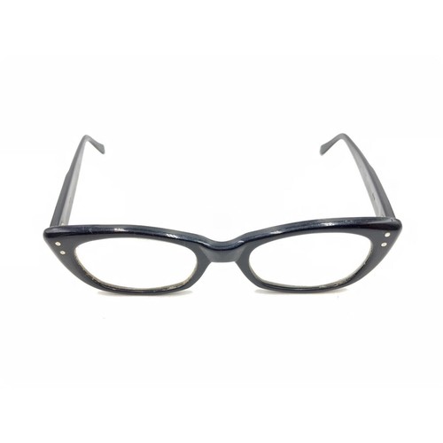 Poco Vintage Retro Black Cat Eye Eyeglasses Frames 135 USA Deisgner ...