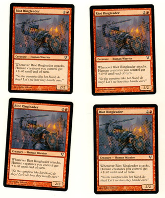 Set Of 4 Riot Ringleader Avacyn Restored 152/244 Magic the Gathering ...