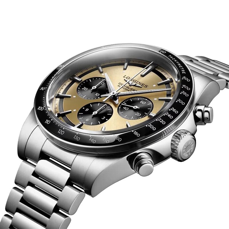 New Longines Conquest Chronograph Sunray Brown 42mm Men's Watch ...