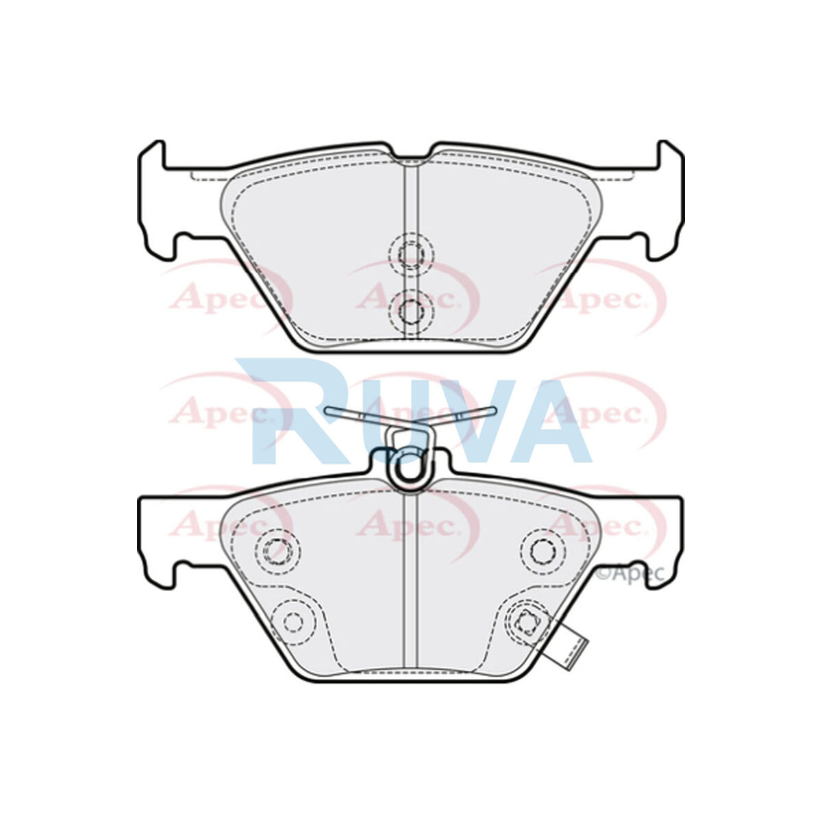 Fits Subaru Outback Levorg 1.6 2.0 D 2.5 Ruva Rear Brake Pads Set ...