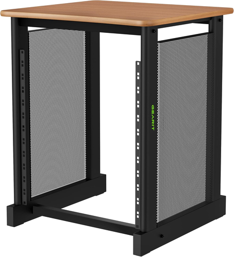 12U Audio Rack with Flat Top for 19" Studio Gear, AV Equipment, Server ...